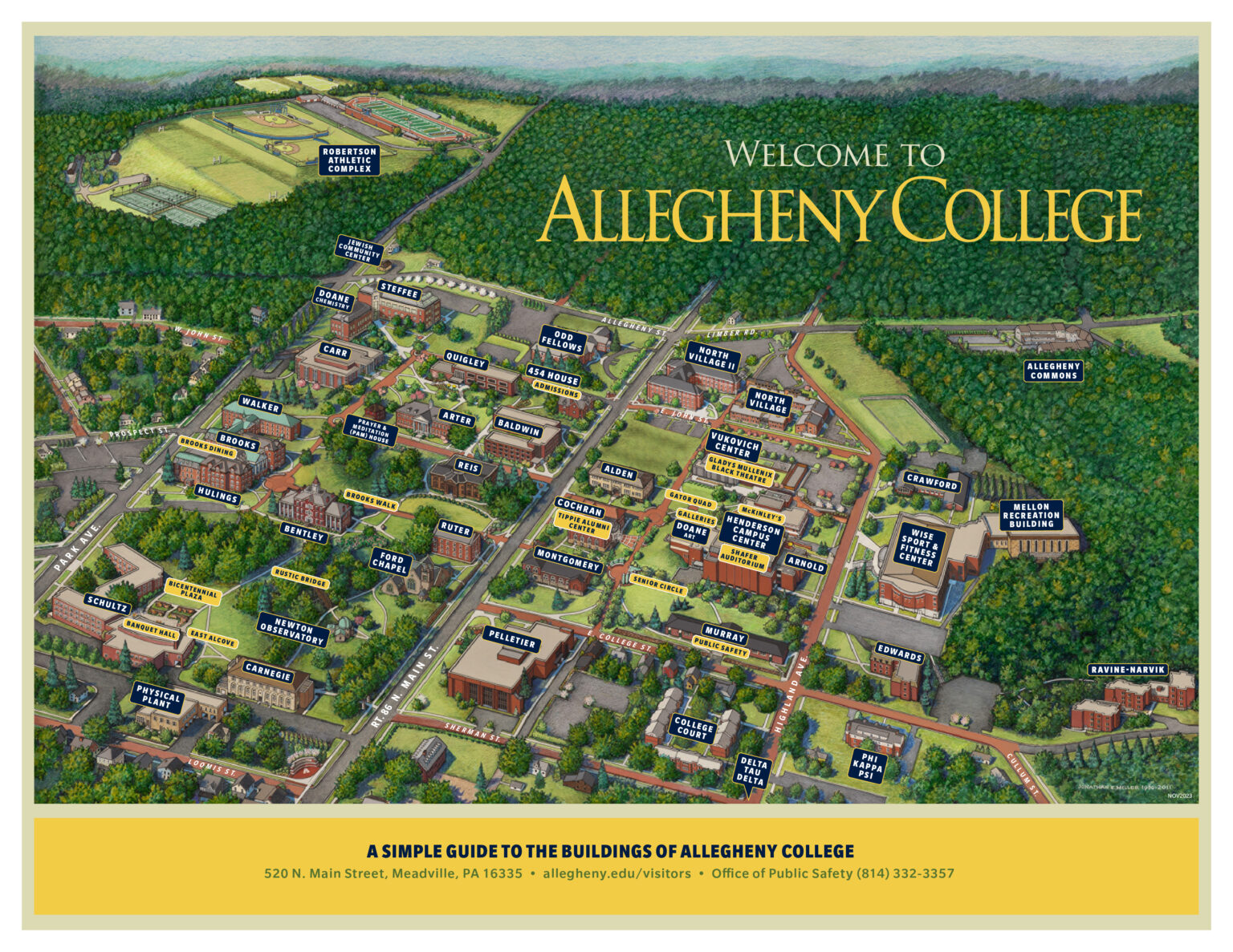 Campus and Area Maps - Allegheny College Campus and Area Maps - Allegheny College