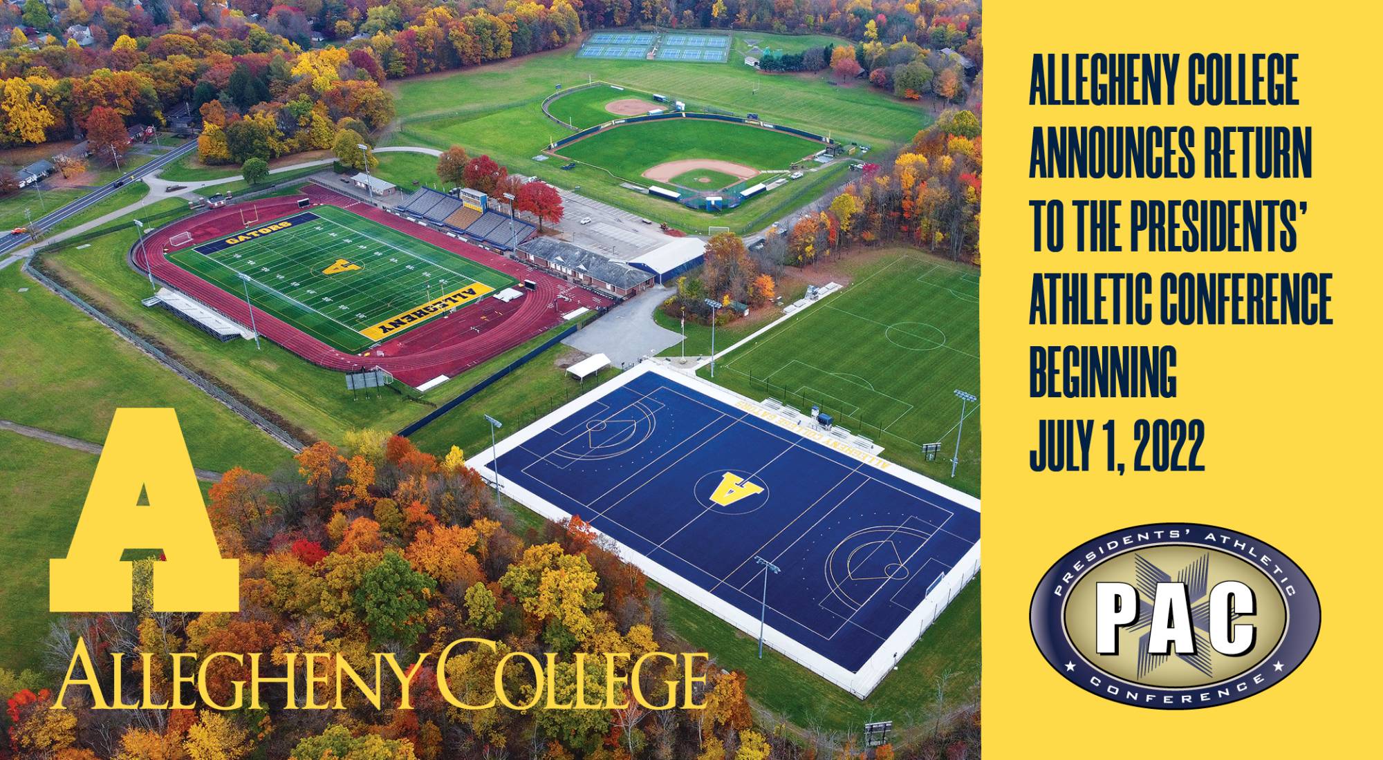 Allegheny College Announces Return to the Presidents’ Athletic ...